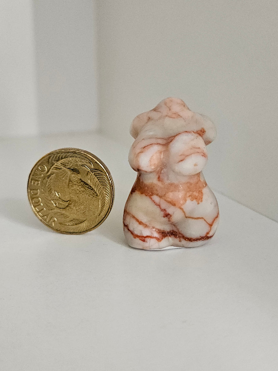 Female Torso - Red Vein Jasper – Pretty Pearls & Crystals NZ