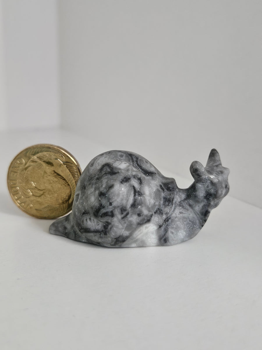 Snail - Picasso Jasper – Pretty Pearls & Crystals NZ